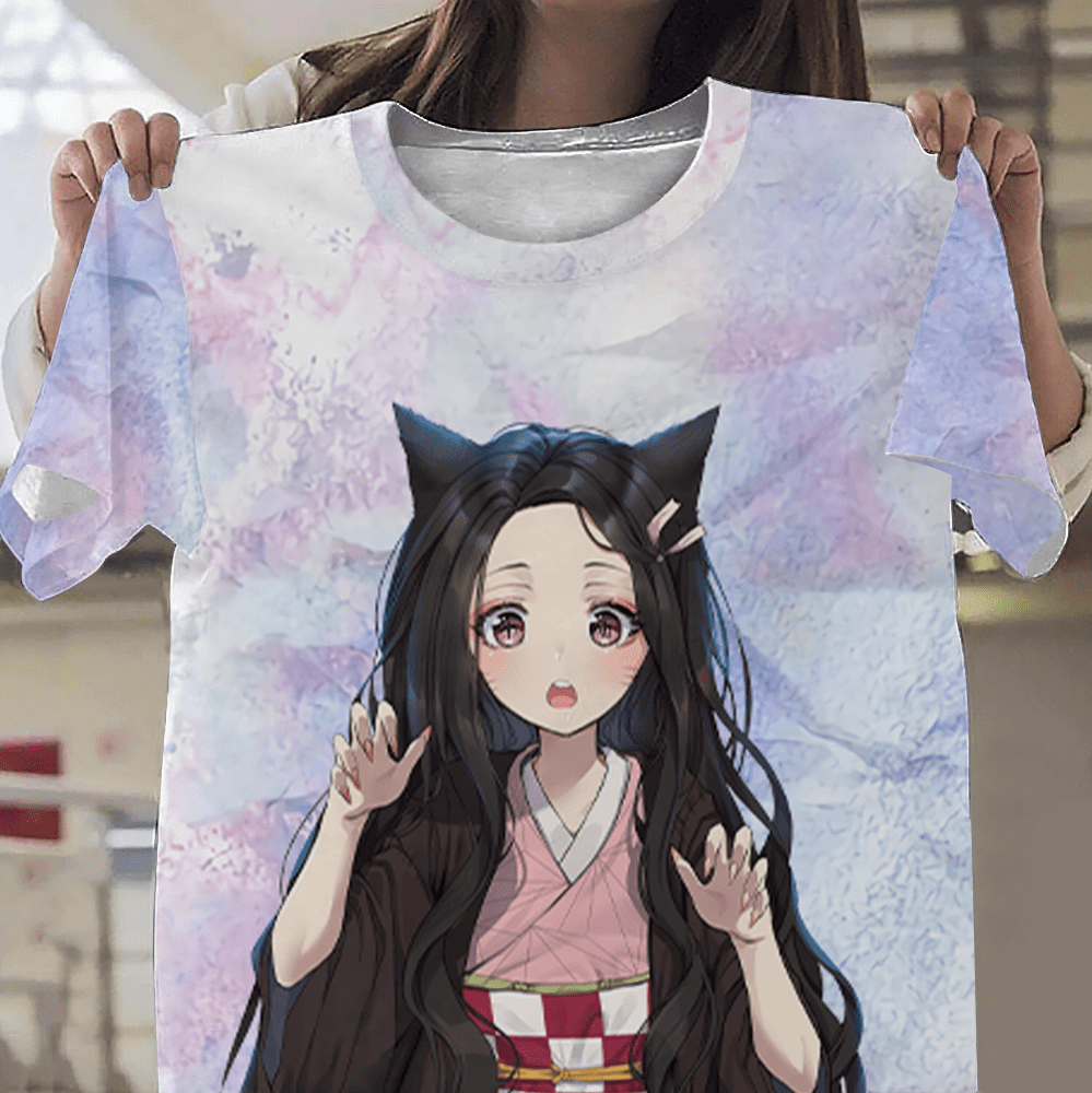 Demon Slayer Summer Tee Shirt Fashion Pattern Kamado Nezuko Shirts ...
