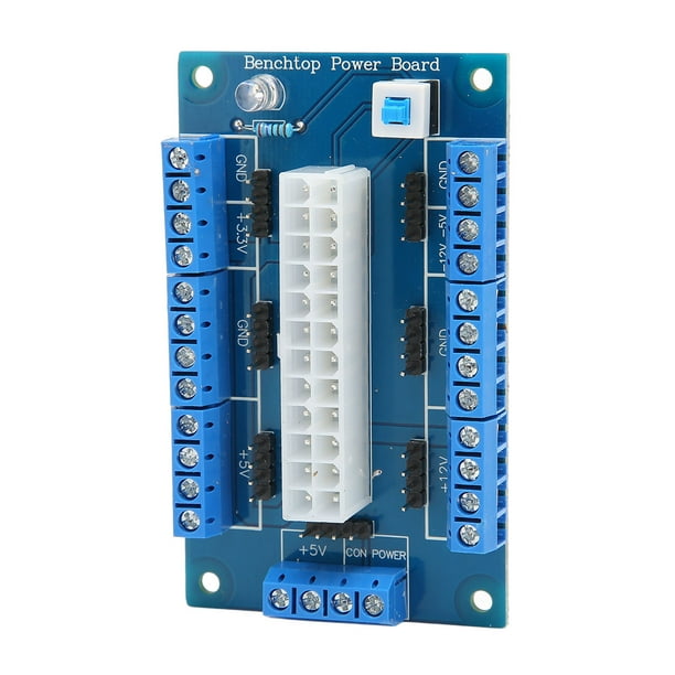 DC Power Supply Breakout Board,24 20 Pin ATX Computer Power Supply ...