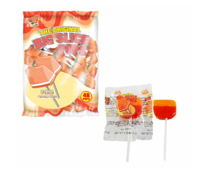 Alberts The original Big Slice Pops Peach 48 Pops - Pack Of 1 ...