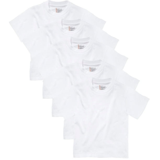 Hanes Toddler Boy Crew Undershirt, 5 Pack, Sizes 2T-5T - Walmart.com