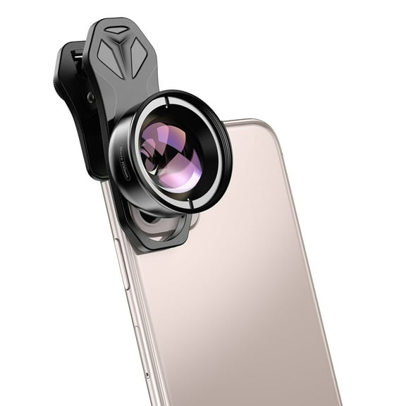 APEXEL Phone Lens 2 in 1 Clip-on 12X Macro + 24X Super Macro Lens Kit ...