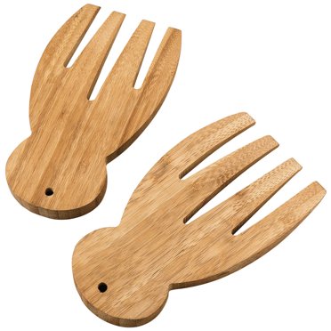 Totally Bamboo Salad Hands, Bamboo Salad Serving Set - Walmart.com