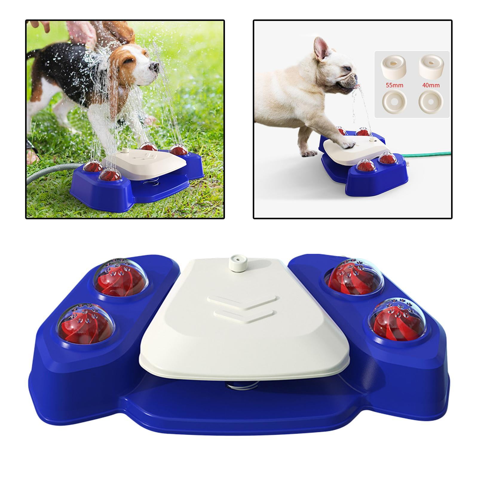 Step on Press Sprinkling Toy All Breed Dogs Dispenser Bathing Shower ...