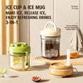 3-in-1 Portable Ice Maker Bottle - Silicone Ice Cube Tray & Tumbler ...
