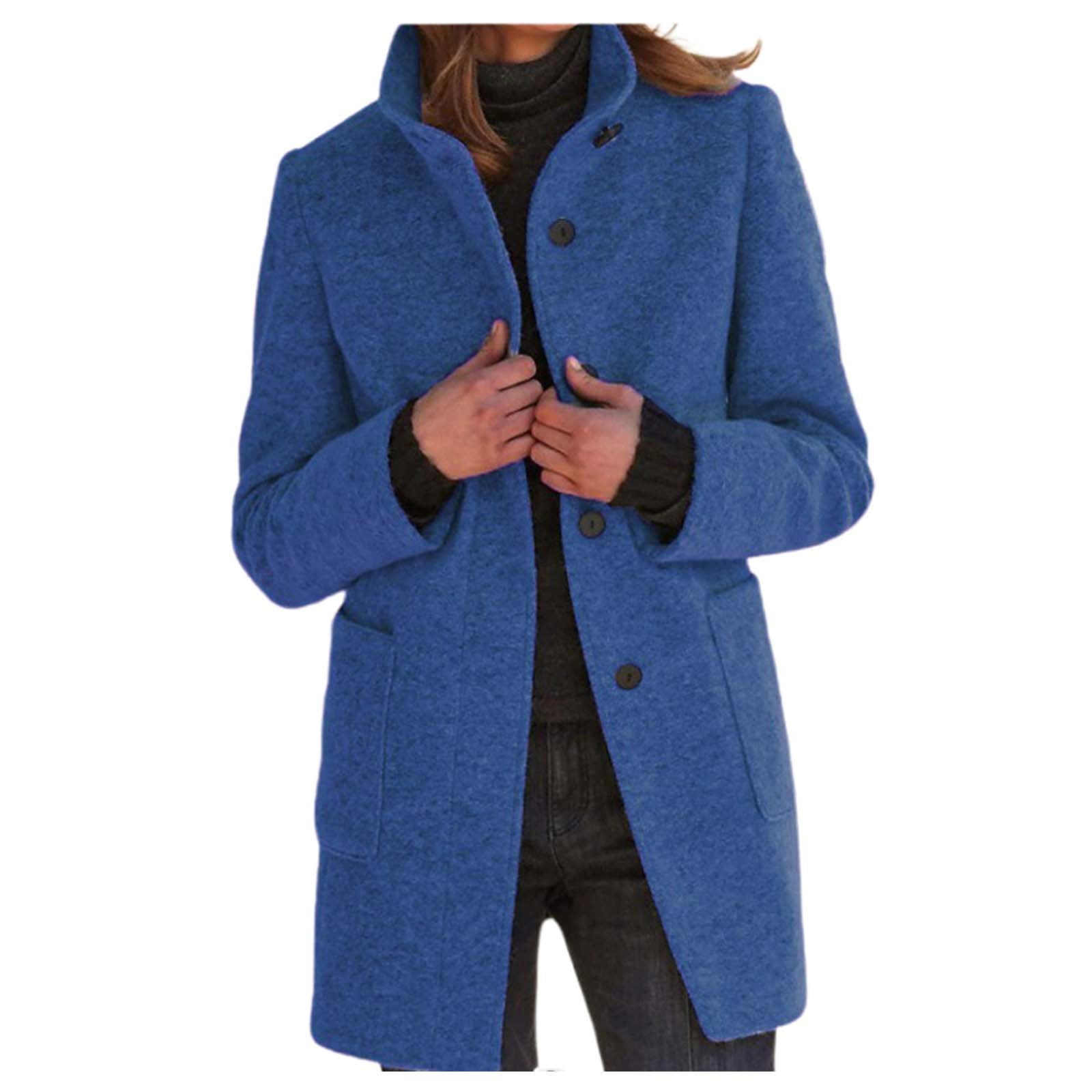 Click here for Linyuppp Womens Autumn Winter Solid Color Button U... prices