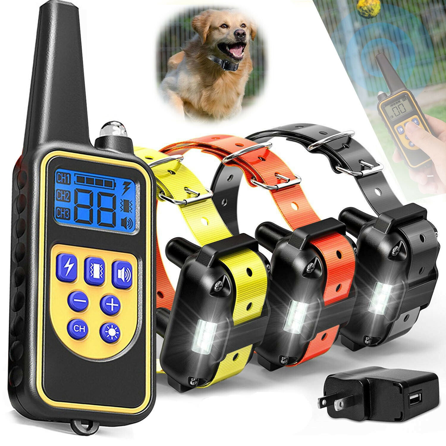 Pet Dog 880 Yard Remote Trainer with Tone/Beep and 99 Levels of Static ...