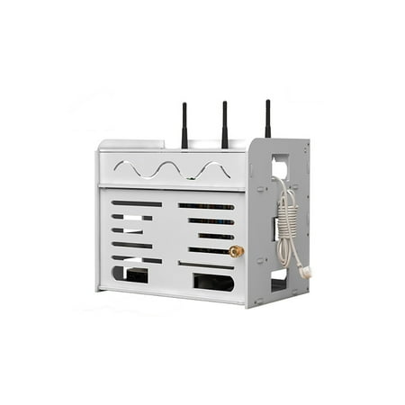 Wi-Fi Router Storage Box Set-Top Box Rack Patch Panel Storage Shelf Set ...