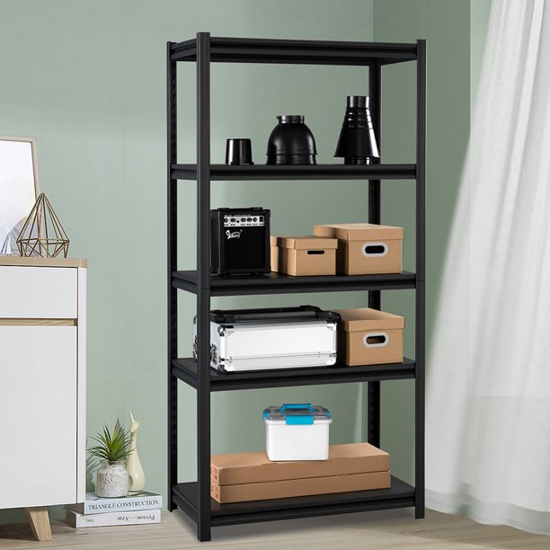 GeweYeeli 5 Layers Storage Rack Living Room Bedroom Display Shelf Metal ...