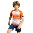 BOOMNY Toddler Boys Soccer Outfits Graphic Short Sleeve Workout Tshirts ...