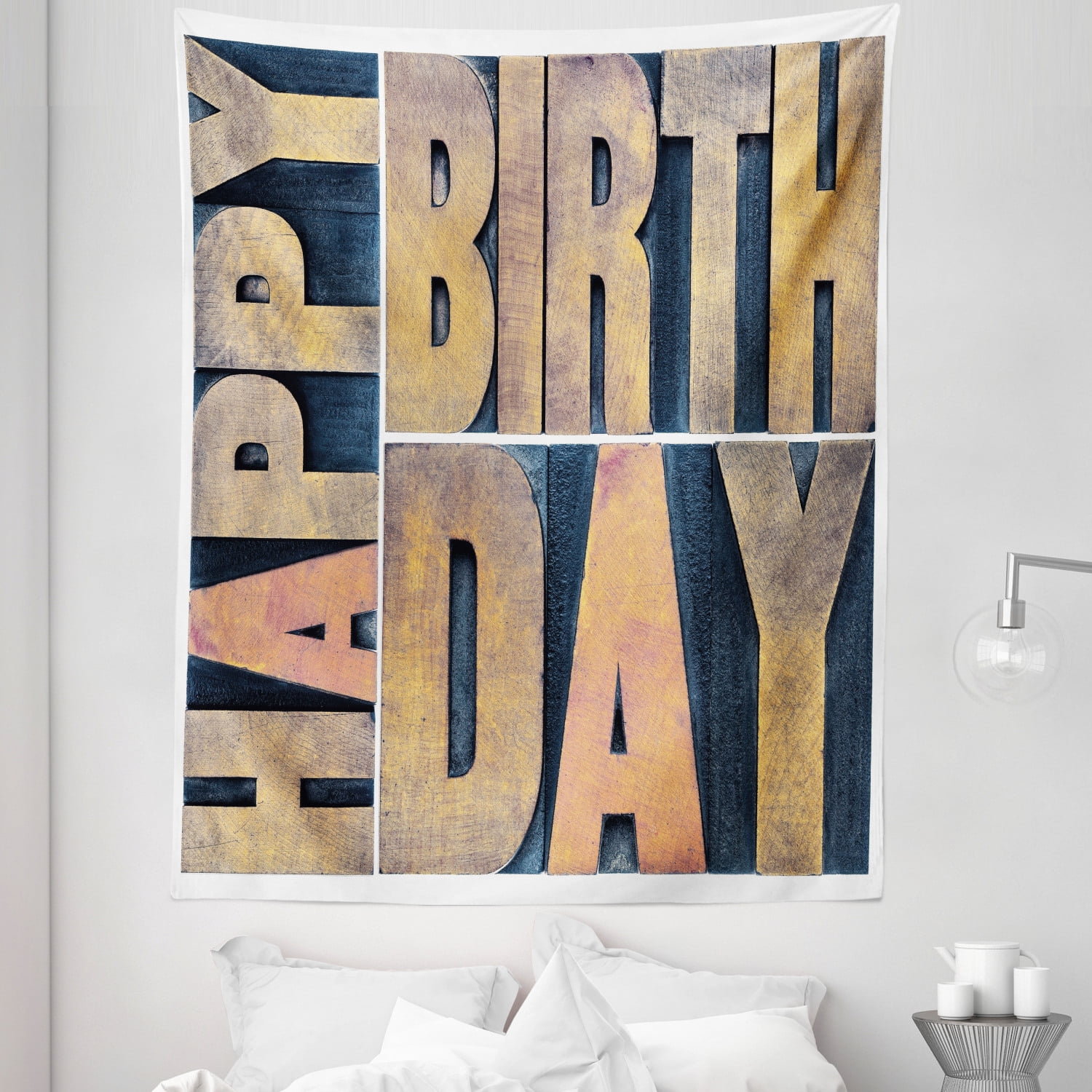 Birthday Tapestry, Letterpress Wood Type Printing Blocks Rectangles ...