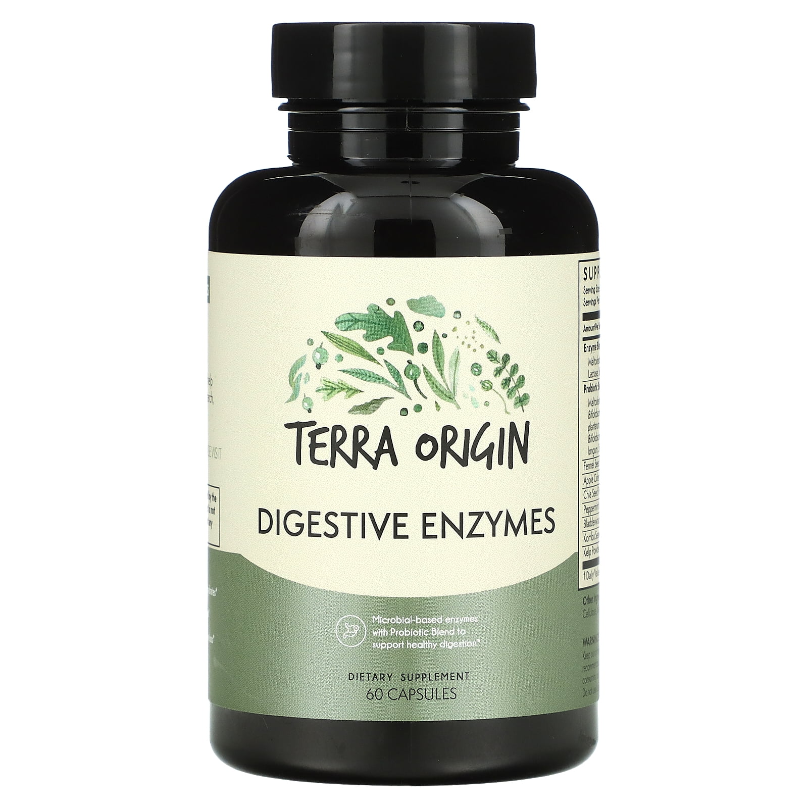 Digestive Enzymes, 60 Capsules, Terra Origin - Walmart.com
