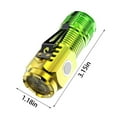 hengsof Mini LED Flashlight Rechargeable Charging, Small Flashlights ...
