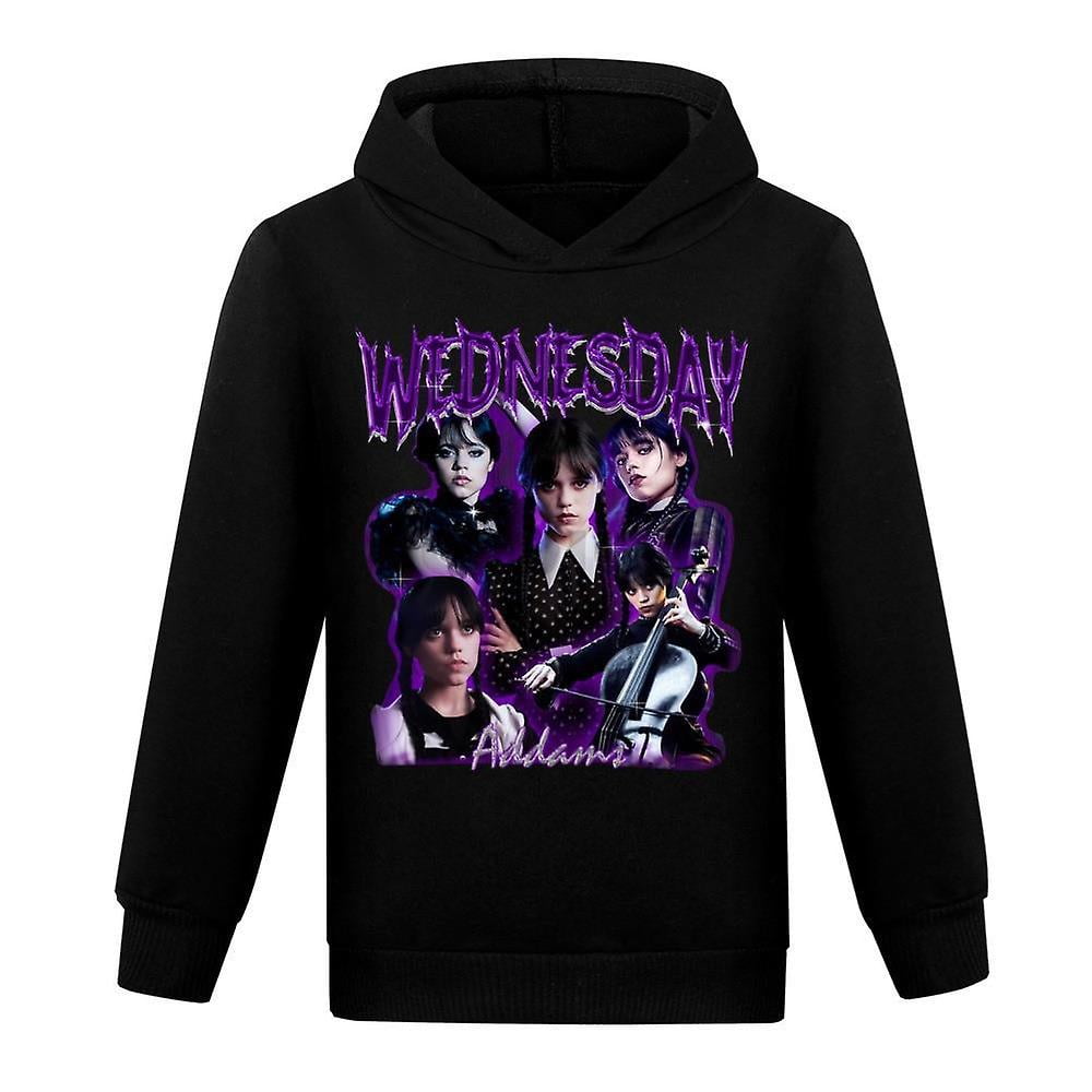 Click here for Bomveson 7-14years Kids Wednesday Addams Hoodie Pr... prices