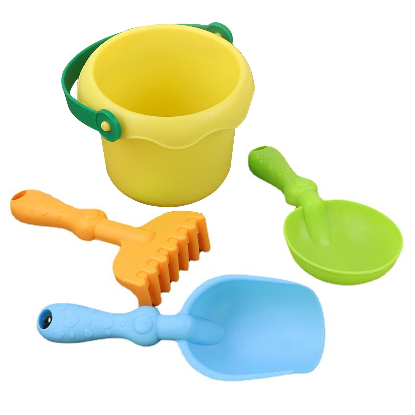 4-Piece Eco-Friendly Sand Digging Tool Set with Bucket: Safe and Fun ...