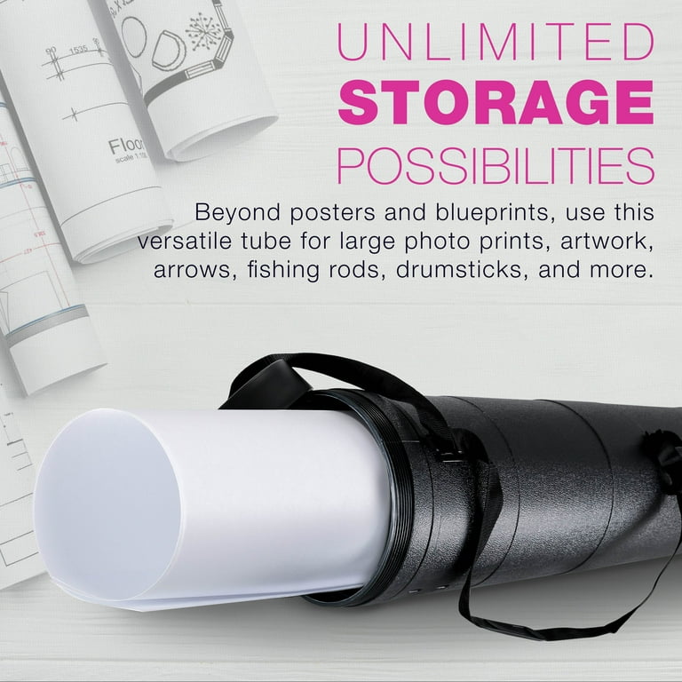 Expandable Waterproof Poster Tube Document Carrier Expandable Poster ...