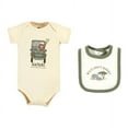 Hudson Baby Infant Boy Cotton Sleep and Play, Bodysuit and Bandana Bib Set, Going On Safari, 6-9 ...