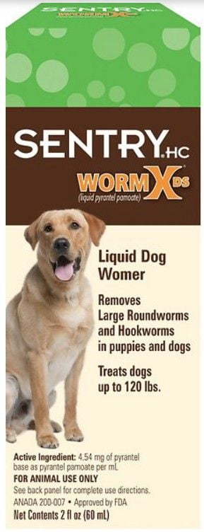Sentry Worm X DS Double Strength De Wormer for Dogs and Puppies [Dog ...