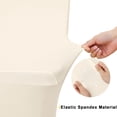 2 Pack Elastic Fitted Spandex Tablecloths 8FT, Stretch Washable Wrinkle ...