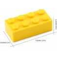 320 Pieces 2x4 Yellow Bricks Building Blocks Creative Play Set Classic ...