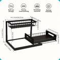 2 Pack 2-Tier Pull Out Under Sink Organizer, Metal Sliding Cabinet ...