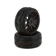 Traxxas 3771X Tires & Wheels 2.8 RXT Black & Satin Wheels, Ribbed Tires ...