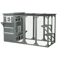 PawHut Home Outside Catio, Large Outdoor Kitten Hut for 3 Cats ...