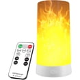 RGHJAR-LED Flame Effect Light, Flame Lamp with Remote & Timer, USB ...