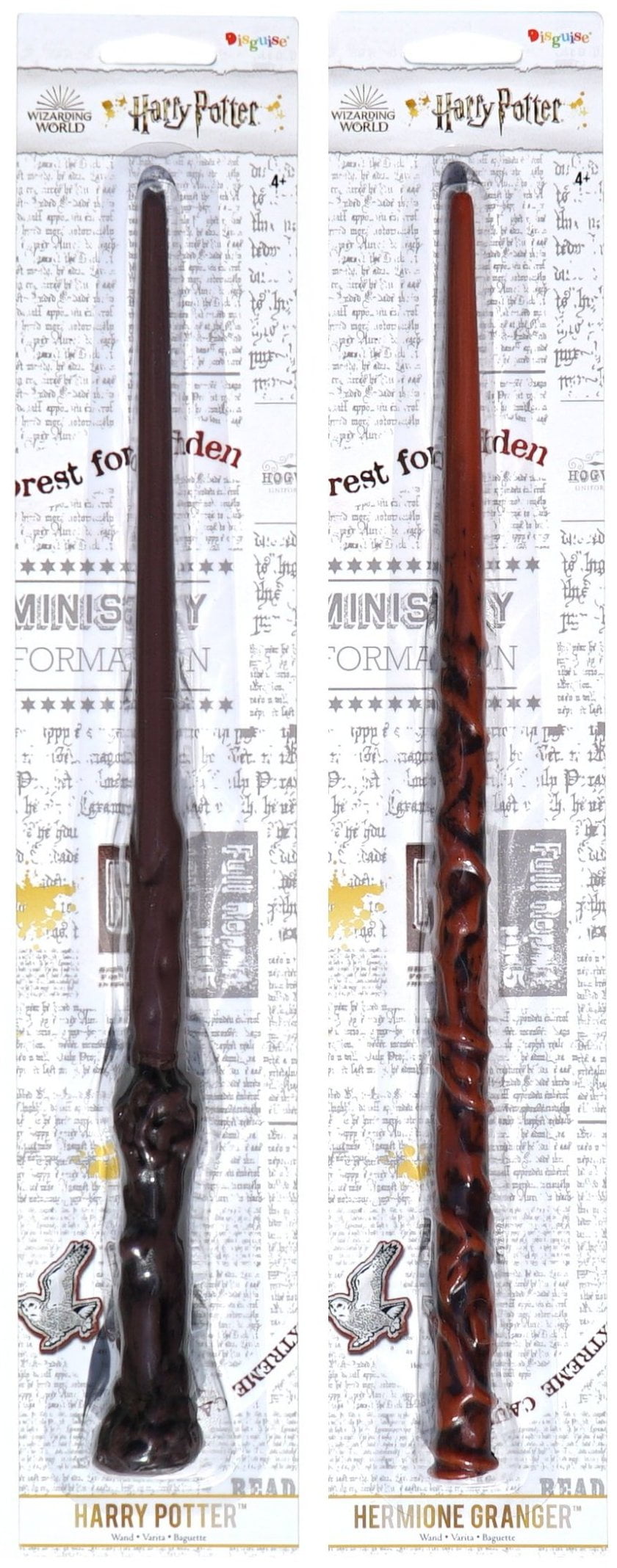 Harry Potter 2 Piece Magic Wand Set: Harry Potter and Hermione Granger ...