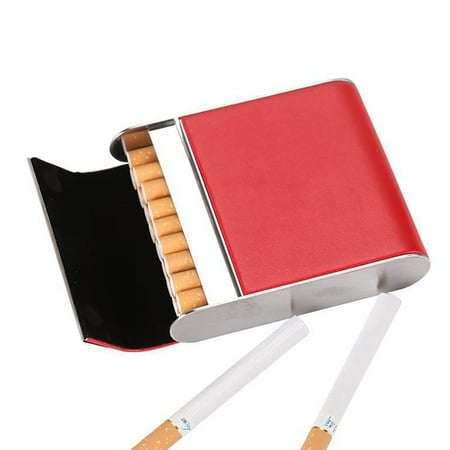 Stainless Steel Cigarette Case for 20 Sticks Business Holder Pocket Box ...