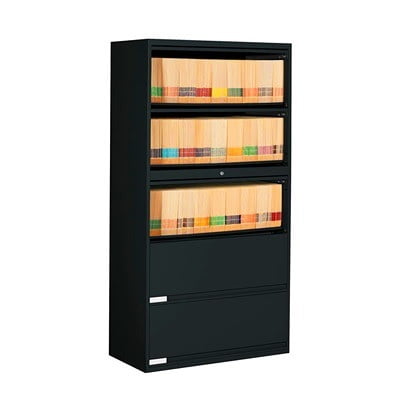 File Cabinet-End Tab 5-Drawer, Black | Walmart Canada