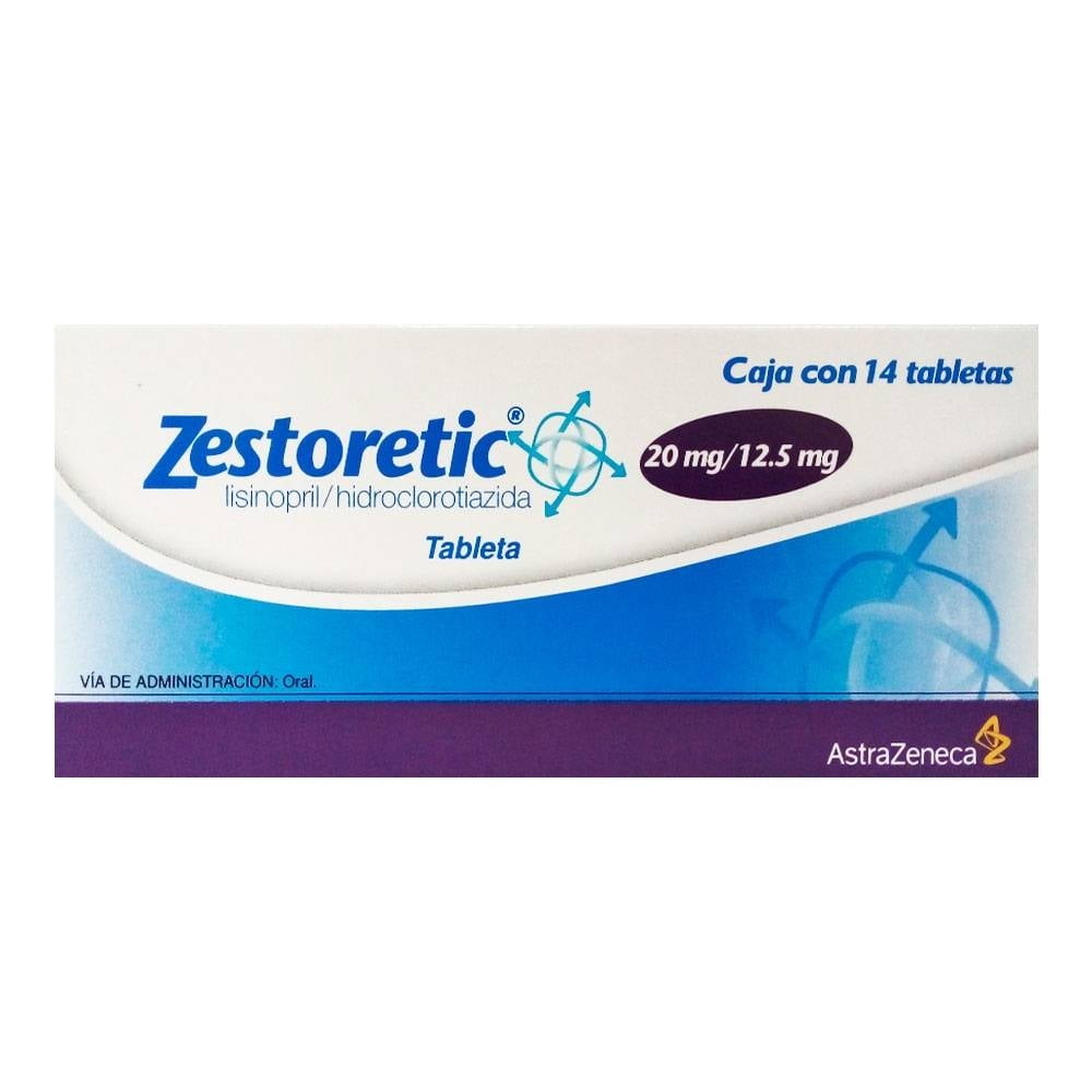 Zestoretic 20 mg/12.5 mg 14 tabletas | Walmart en línea