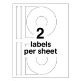 Avery Matte White CD Labels for Laser Printers, 30/Pack with CD/DVD ...