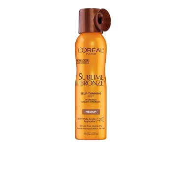 L'Oreal Paris Sublime Bronze Self-Tanning Mist for Face, Medium, 4.6 oz ...