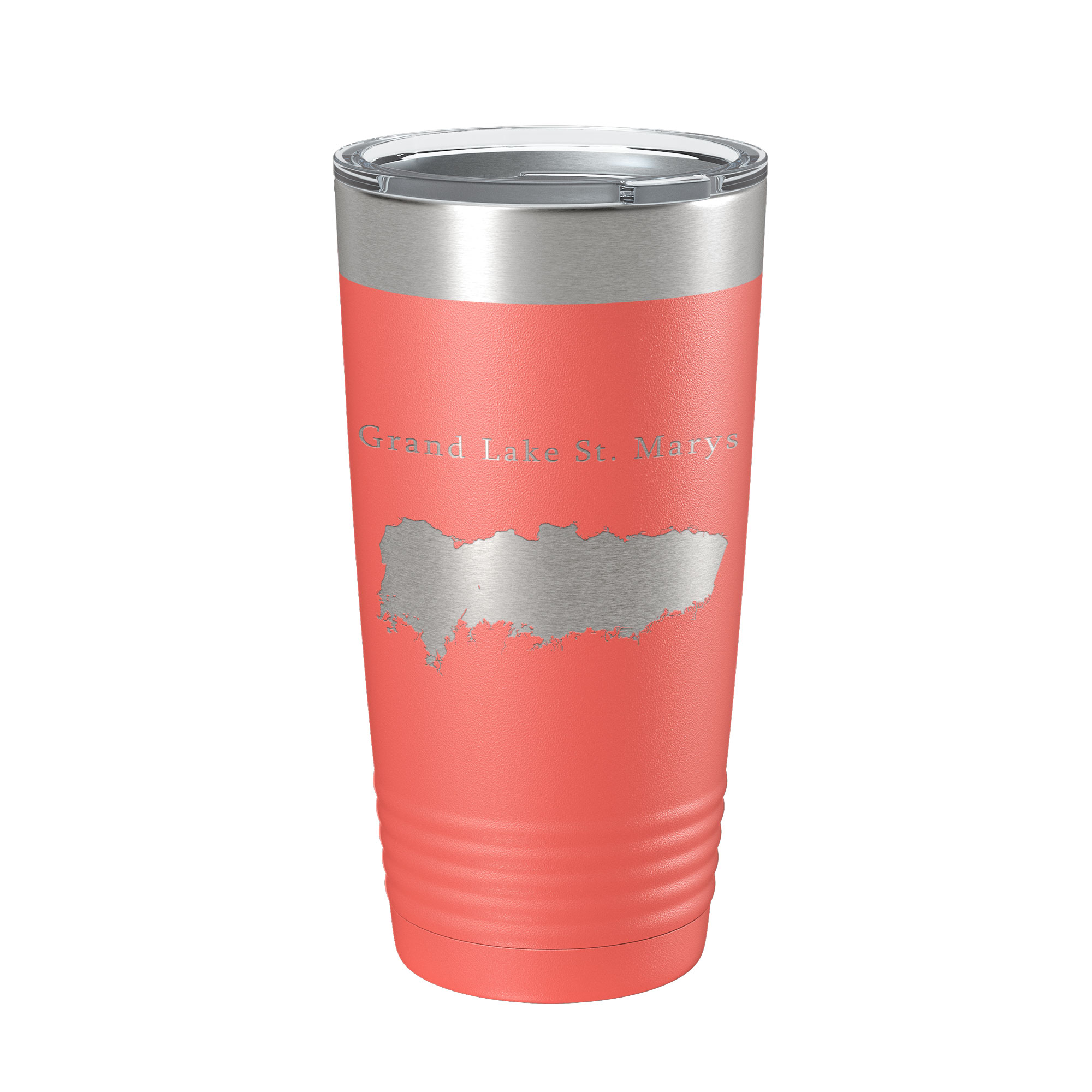 Grand Lake St. Marys Map Tumbler Travel Mug Insulated Laser Engraved ...