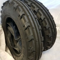 Pair of 6.00X16 Heavy Duty 8 Ply Tri Rib Farm Tractor Tires 600x16, 6. ...