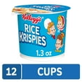 Kellogg's Rice Krispies Breakfast SBF3 Cereal Cups, Kids Snacks, Cereal Cup to Go, Original, 15 ...