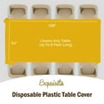 Exquisite Yellow Disposable Tablecloths - Rectangle Plastic Tablecovers ...