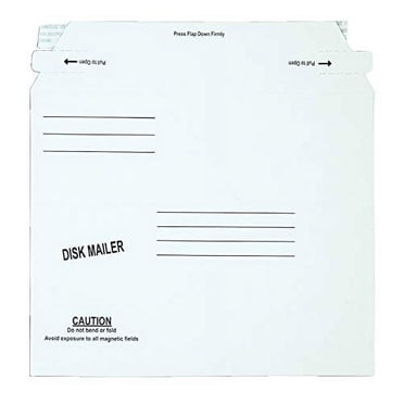 Quality Park, QUAE7261, Tyvek-Lined Disk/CD Mailers, 25 / Box, White ...