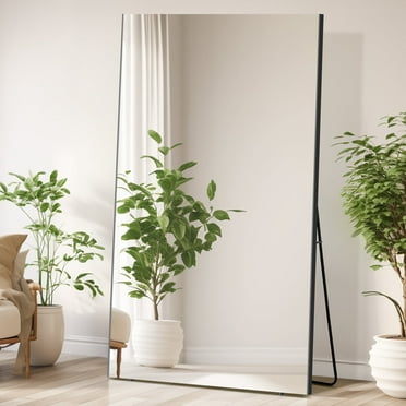 BRIVUE 76" x 34" Full Length Standing Mirror on Wheels, Large Glassless ...