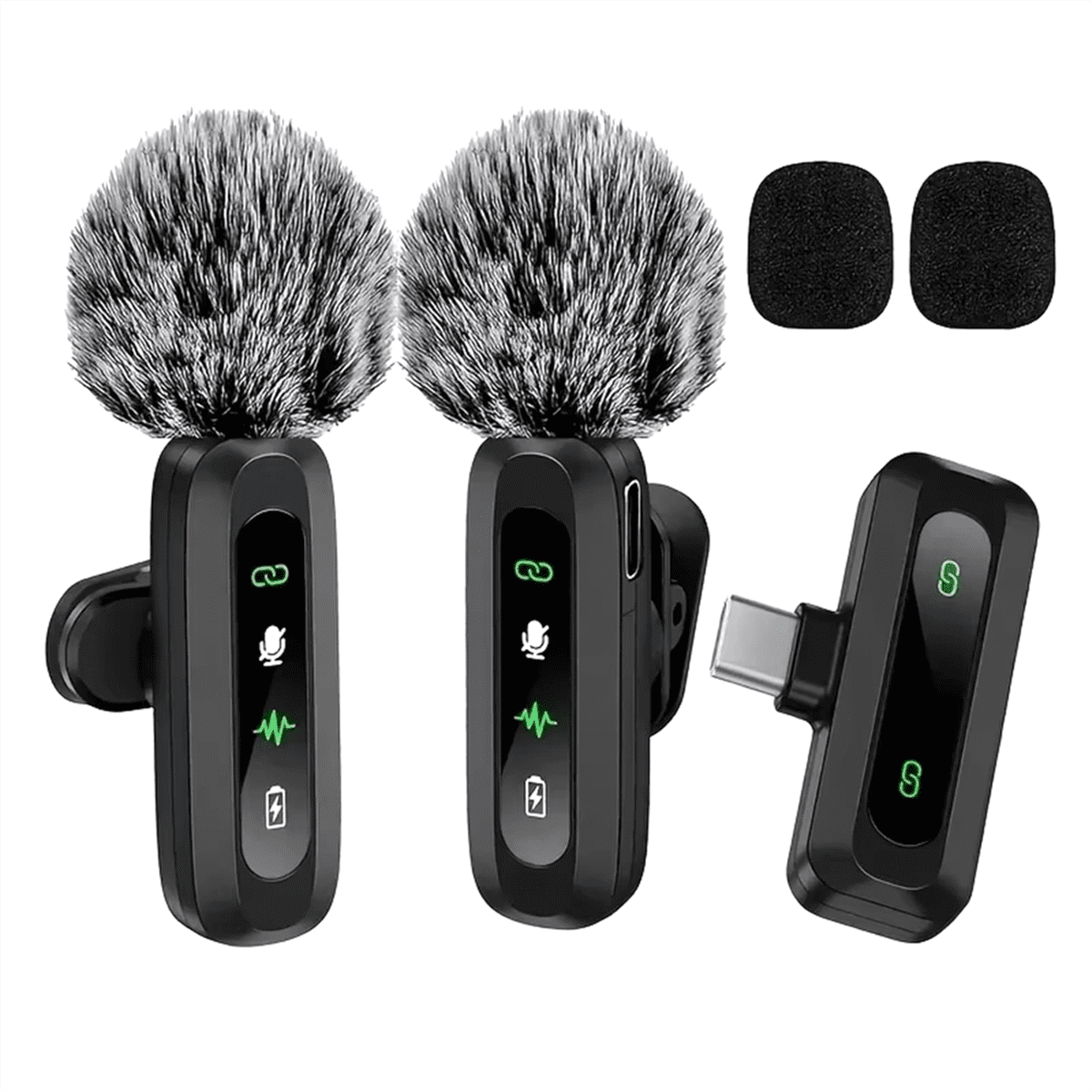 Micrófono de Solapa Inalámbrico J3 con Conector USB Tipo C y ...