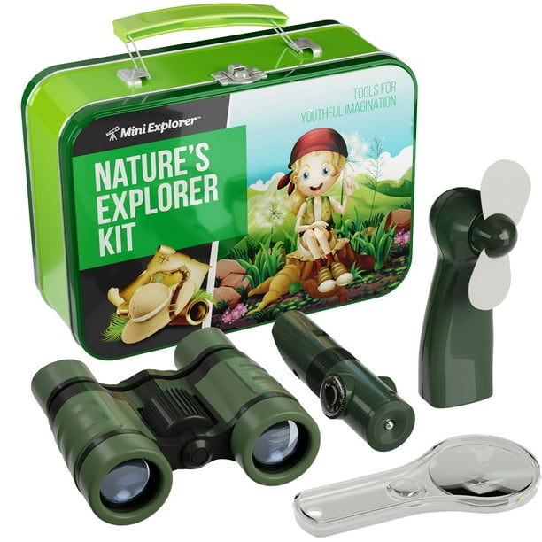 Kit de equipo de campamento Explorer Mini Explorer para niños de 6 a 8 ...