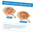 Hotbar 12 Inch Pizza Smooth Wooden Pizza Paddle and Pizza Cutter with 8 ...