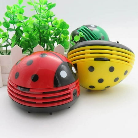 New Ladybug Shaped Portable Corner Desk Vacuum Cleaner Mini Cute Vacuum ...