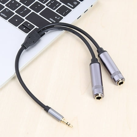 3.5mm Jack To Double 6.35mm 3;5mm Jack Aux Cable 2 Plug Flexible Audio ...