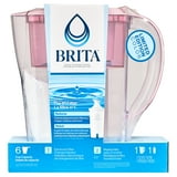 Brita Small 6 Cup Purple Denali Water Filter Pitcher with 1 Brita ...