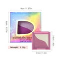 Jhbxhhd Eyeshadow Palette Glazed Light Two Color Lazy Eye Shadow Plate Simple Waterproof