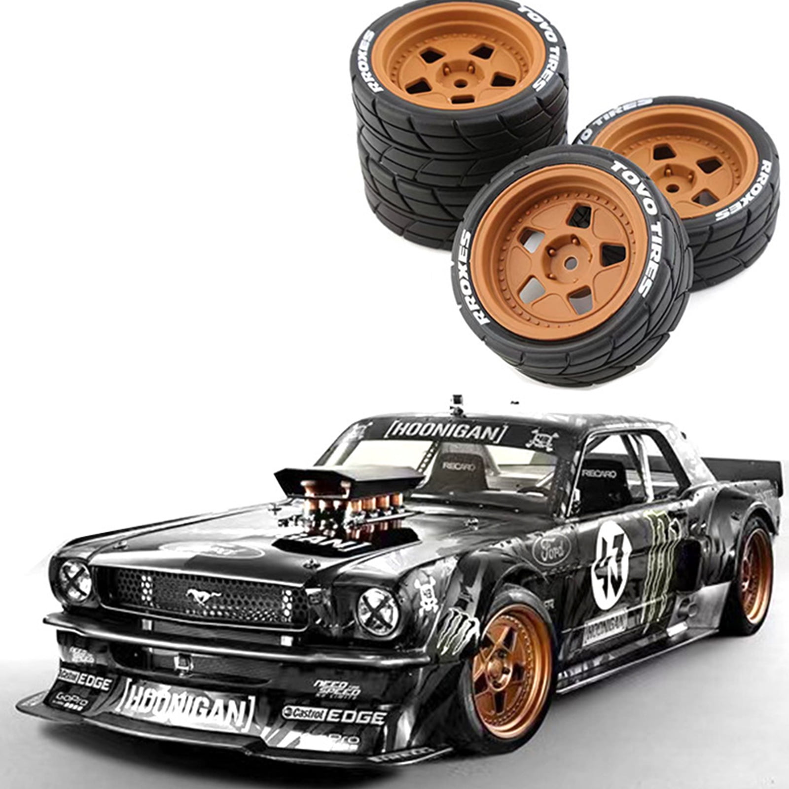 4 piezas/juego de neumáticos RC de derrape clásicos para Ken Block RV ...