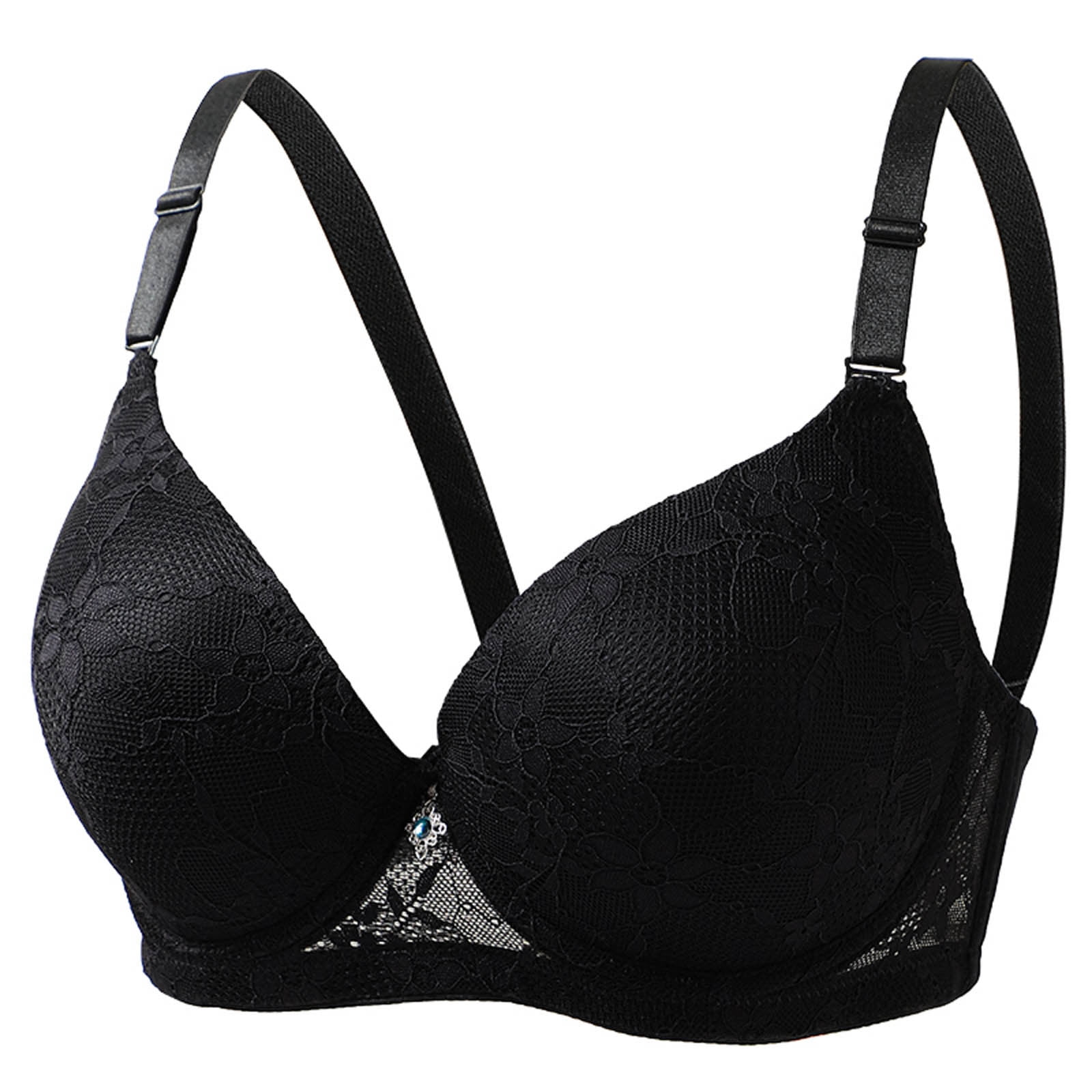 Click here for Timifis Black Wire Halter Bras For Women Seamless... prices