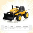 Costway 12V Power Toy: Battery Operated Kids Ride-On Excavator Digger ...