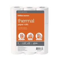 Staples Thermal Paper Rolls 2 1/4" x 85' 9/Pack (18231/21266) 472872 ...